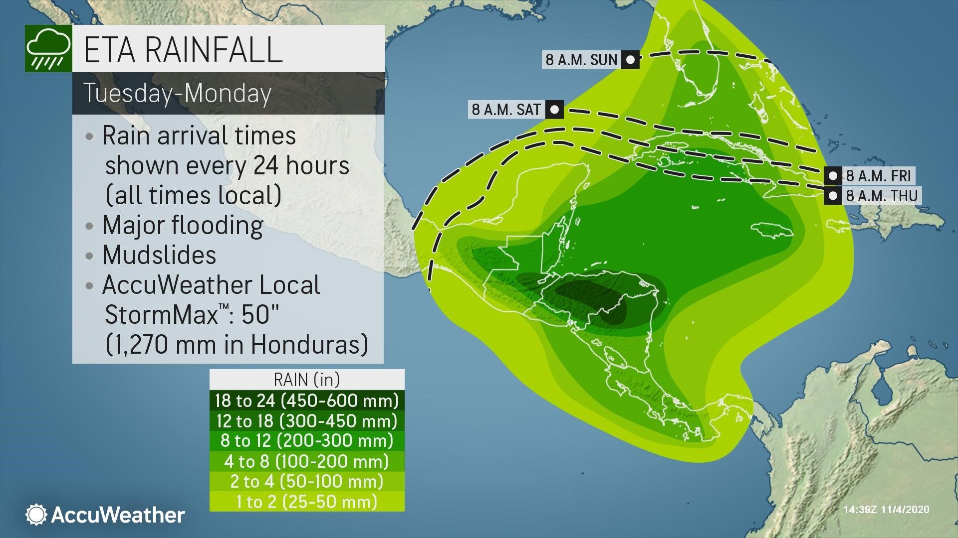 Eta to recharge over warm waters before heading towards Cuba and ...