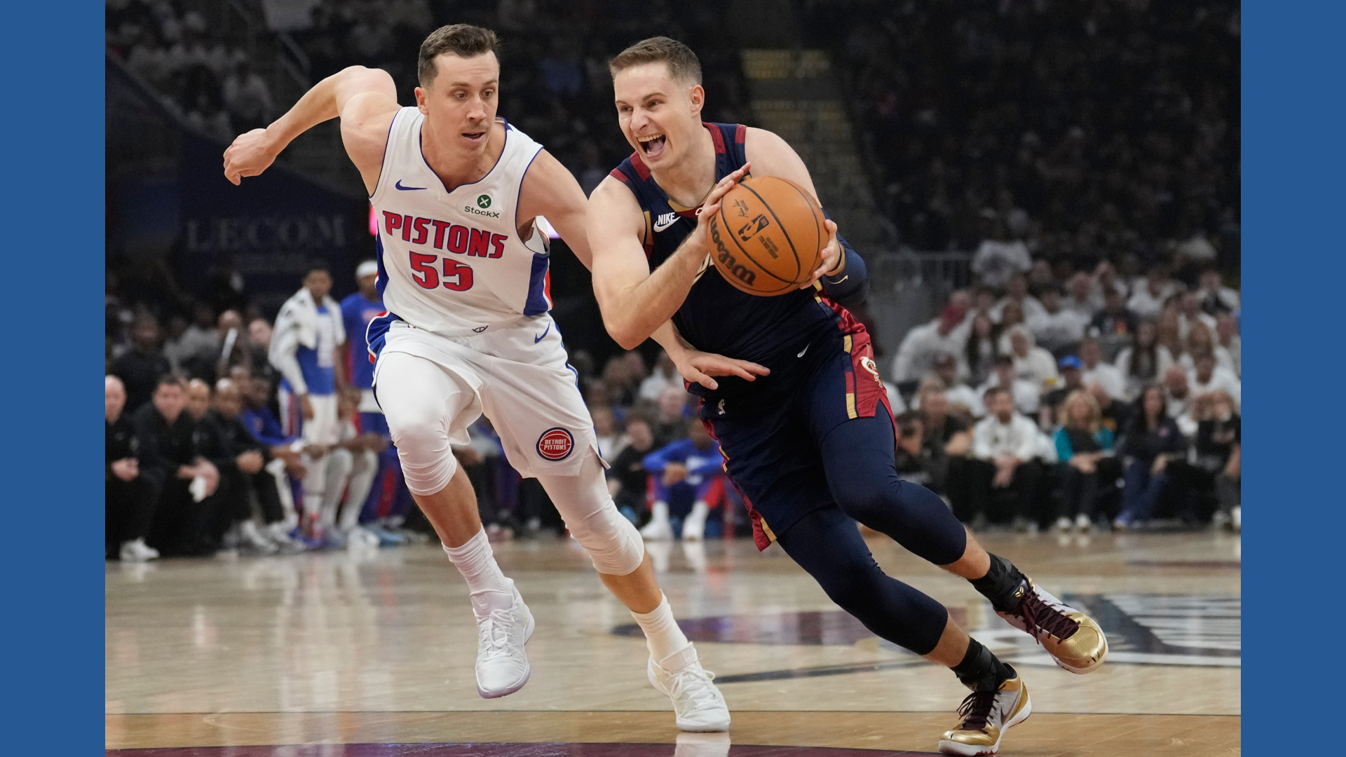 Pistons guard Duncan Robinson out with sore back against Cavs in Game 5 ...