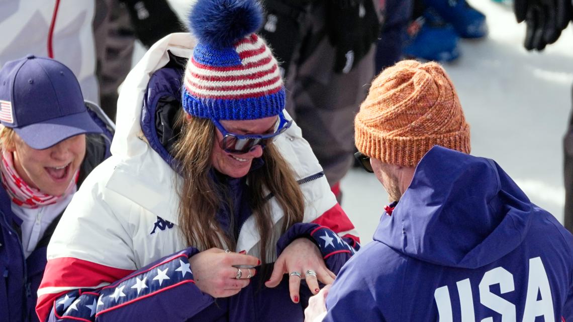 Breezy Johnson gets engaged minutes after finishing final Olympic run ...
