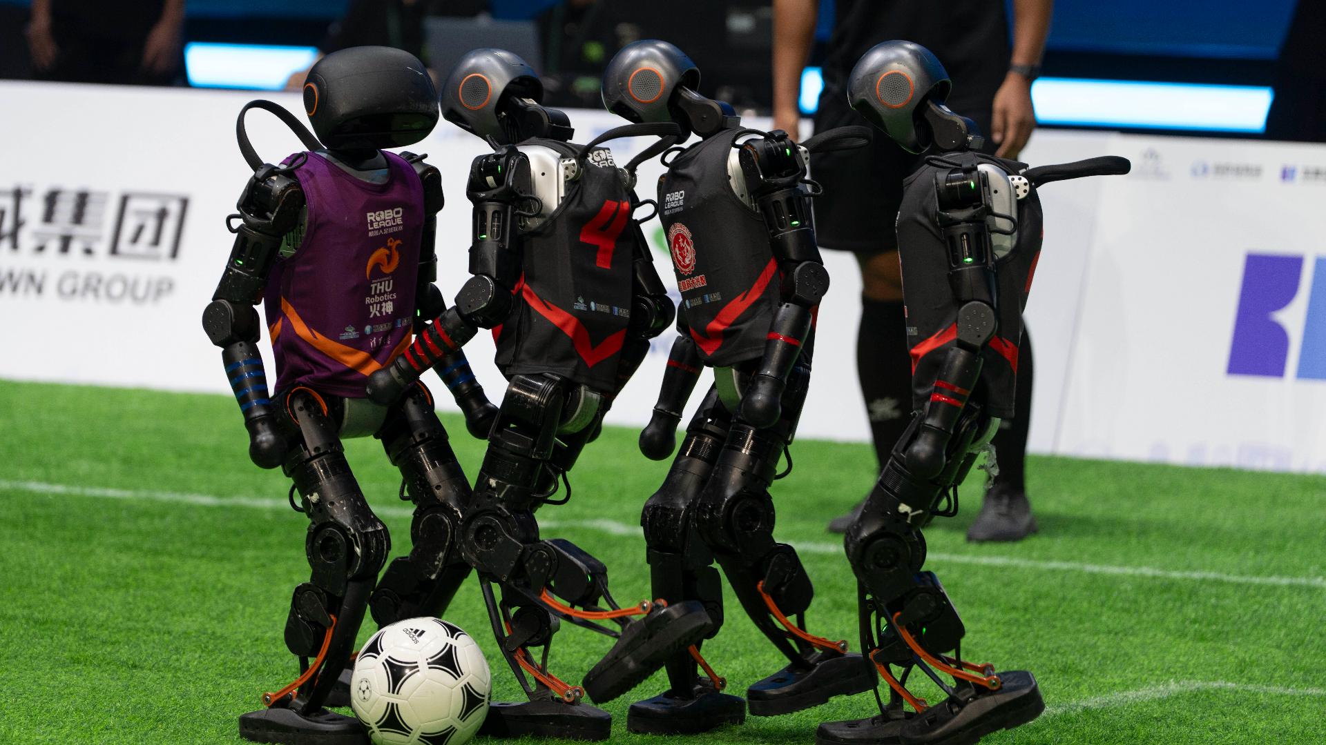 Humanoid robots impress fans with fully autonomous soccer match in ...