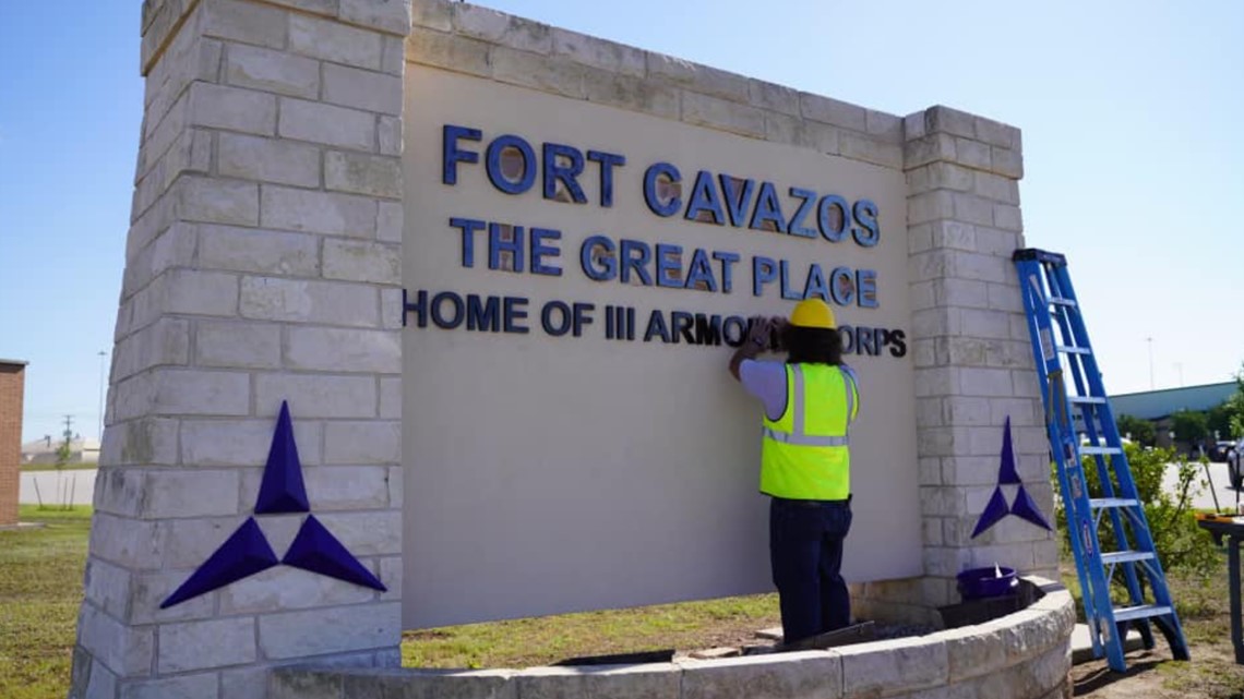 Fort Hood changing gates to say Fort Cavazos | kiiitv.com