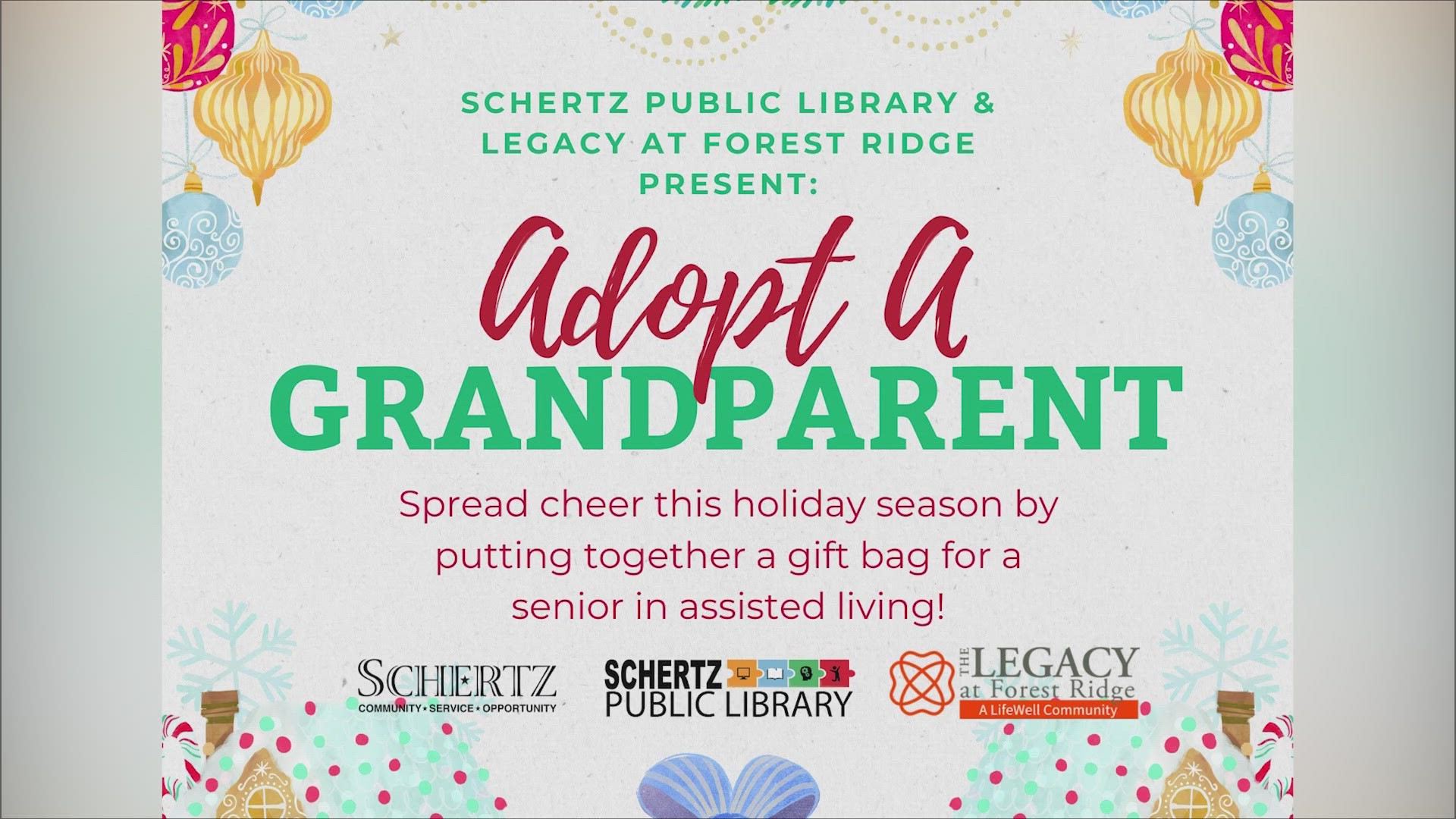 Community invited to spread holiday cheer with Adopt a Grandparent ...