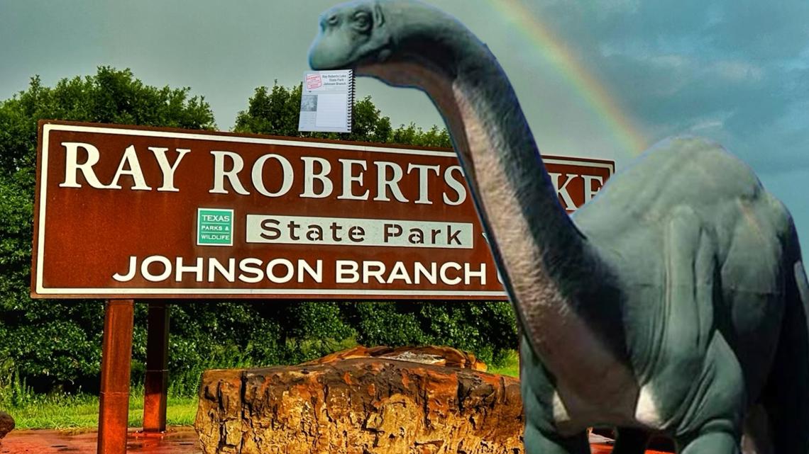 Bronto the dinosaur delighting Texas parks with surprise visits ...
