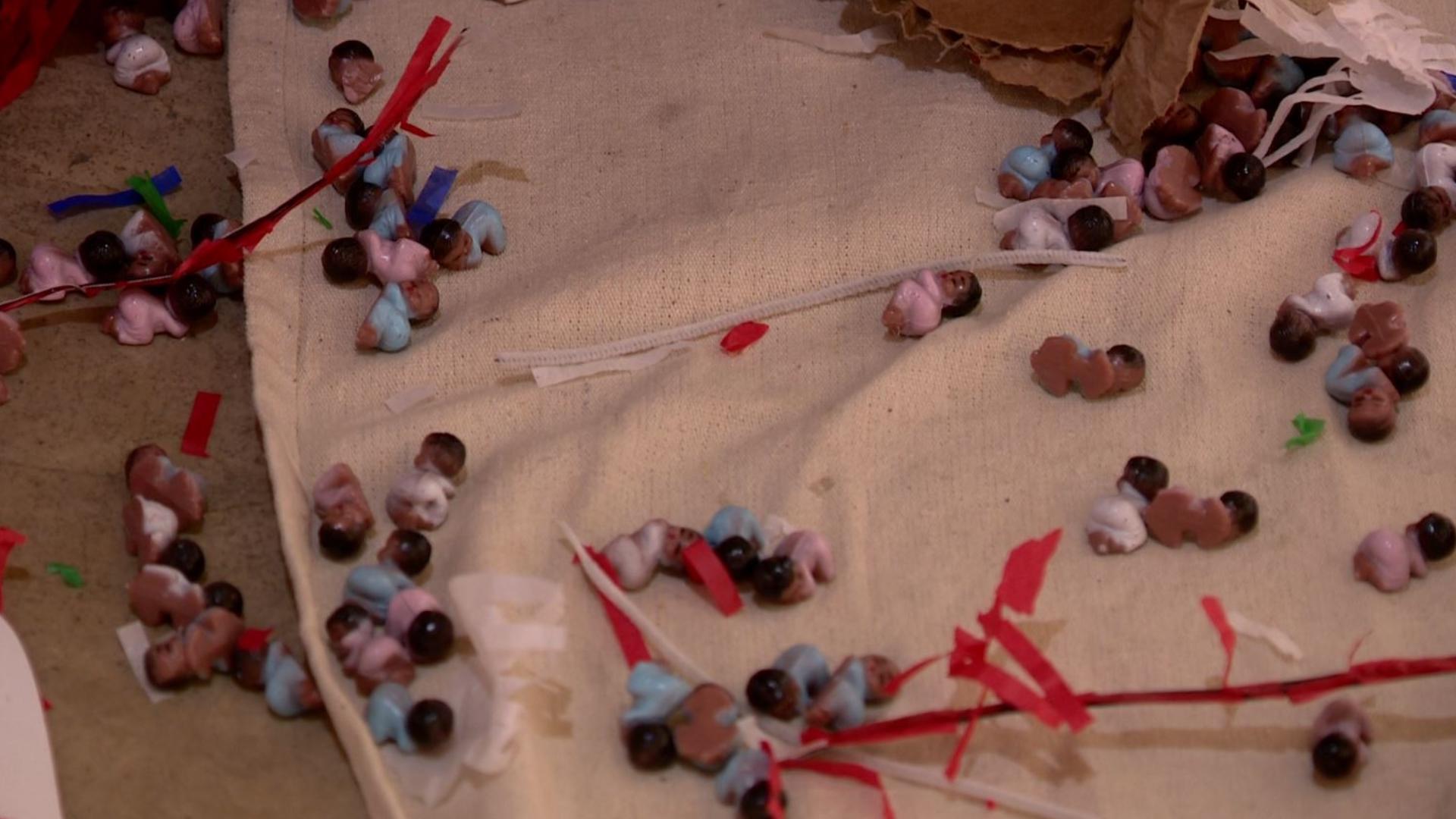 Why figurine babies spilled out of this Alamo piñata | kiiitv.com