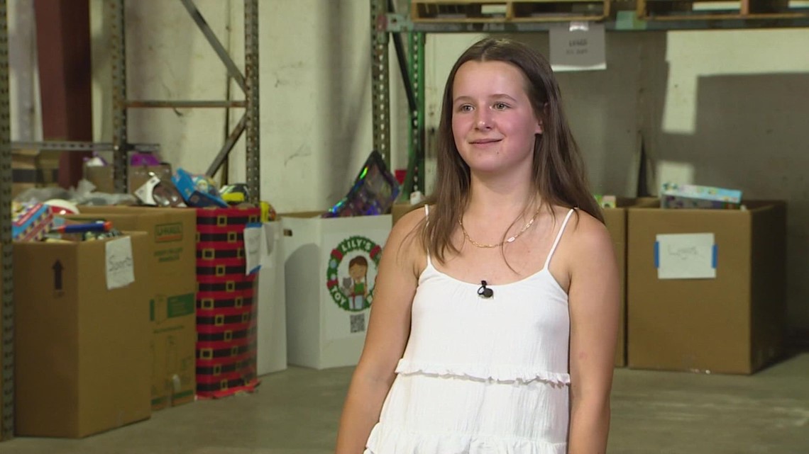 Girl who helped other kids in Hurricane Harvey still giving back ...