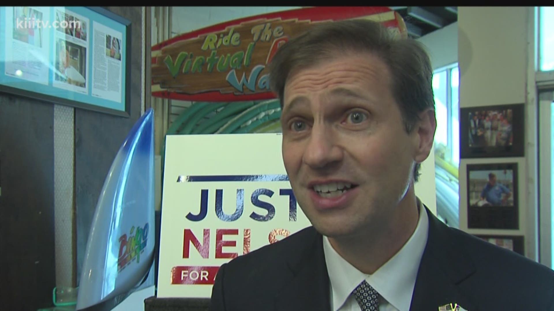 Justin Nelson makes campaign stop in Corpus Christi | kiiitv.com