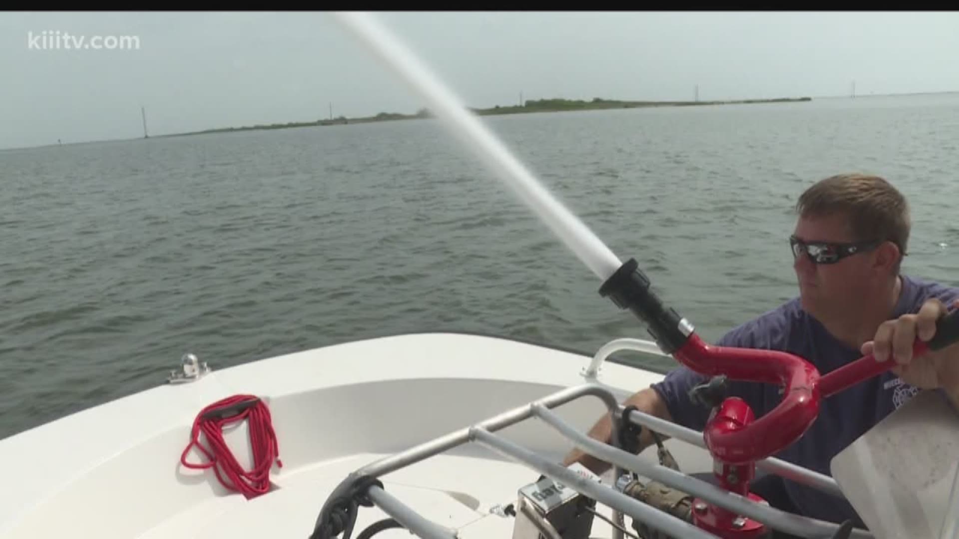 Flour Bluff firefighters get brand new fire rescue boat | kiiitv.com