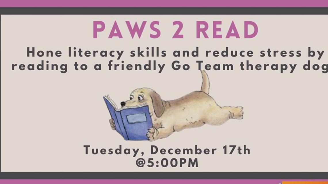 Read to therapy dogs at Ben F. McDonald Library's 'Paws 2 Read ...
