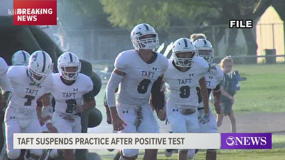 Taft ISD cancels football practices after someone attending tested ...