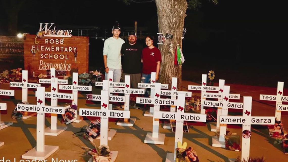 Rodriguez family restores Uvalde memorial crosses | kiiitv.com