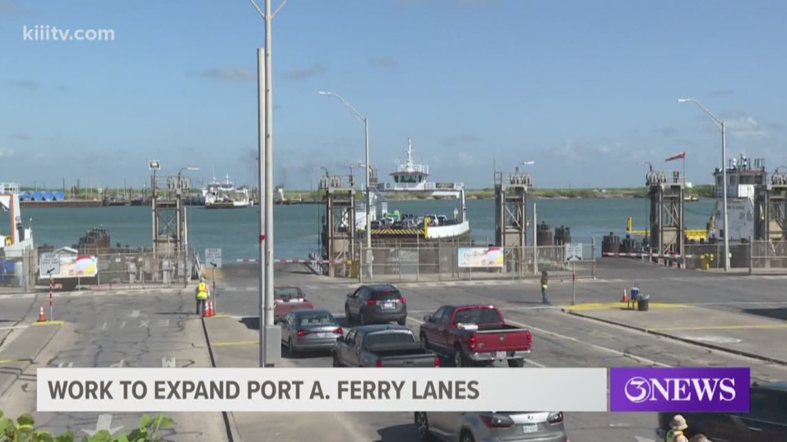 Project underway to accommodate more vehicles on Port Aransas ferry ...