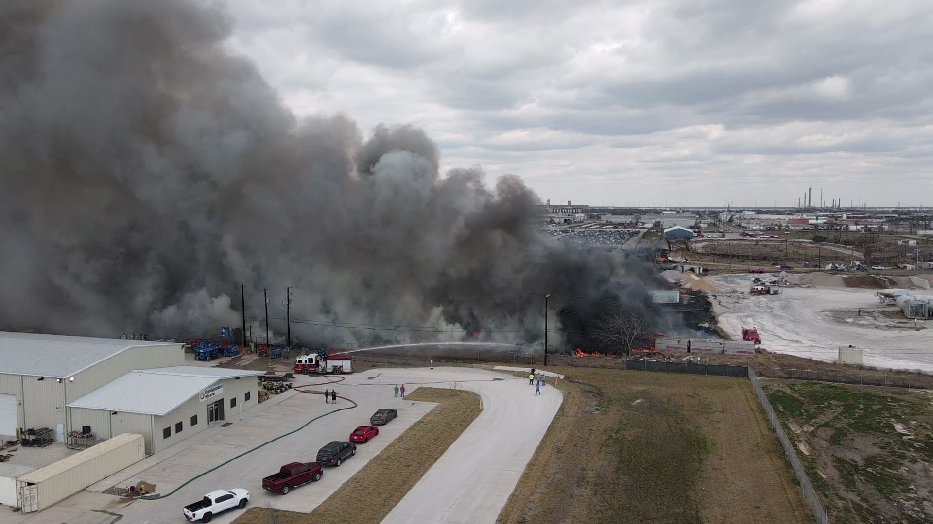 CCFD working to put out fire near CC Speedway | kiiitv.com