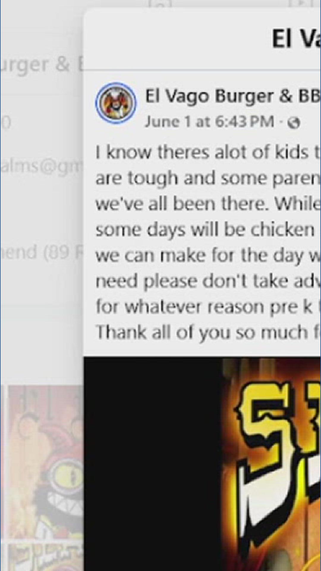 Restaurant owner helping to provide free meals to children in need this ...