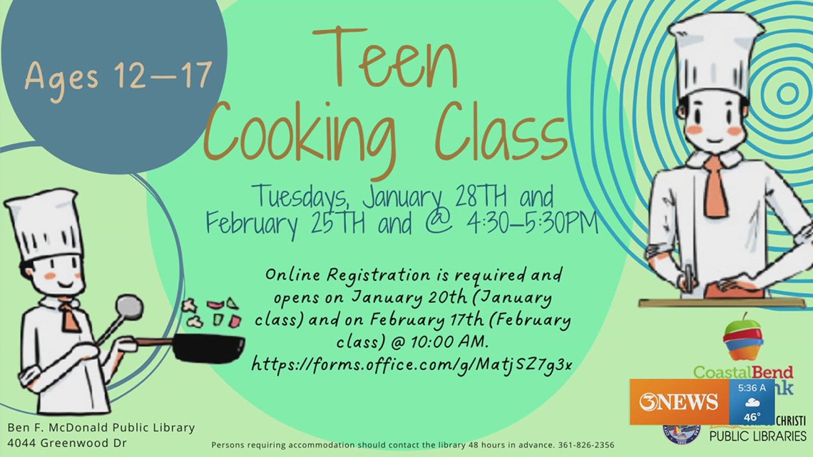 Teen Cooking Class opens at Ben F. McDonald Library | kiiitv.com