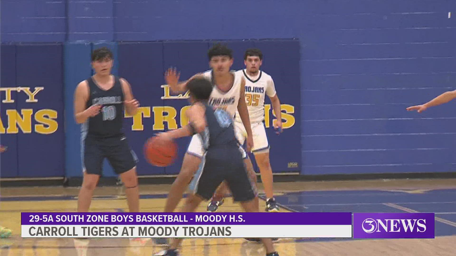 Moody boys, Carroll girls get afternoon zone wins | kiiitv.com