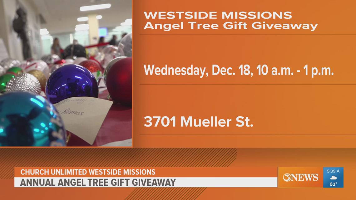 Westside Missions Angel Tree gift giveaway happening Wednesday | kiiitv.com