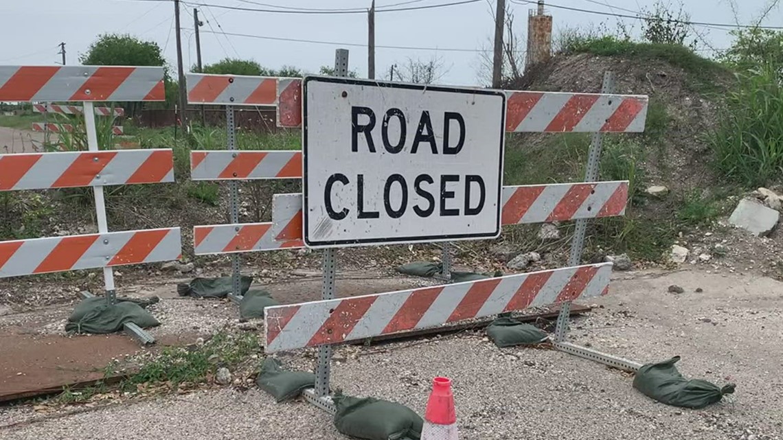 Section of East Congressman Solomon P. Ortiz Boulevard in ruins ...