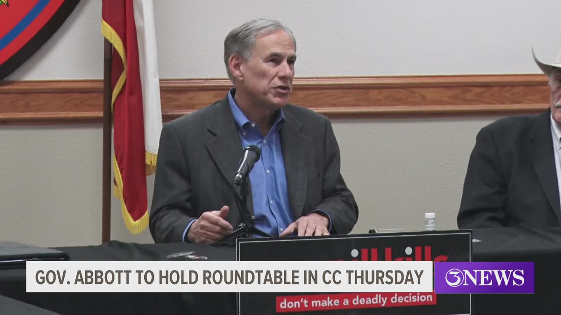Gov. Greg Abbott to hold roundtable in Corpus Christi Thursday | kiiitv.com