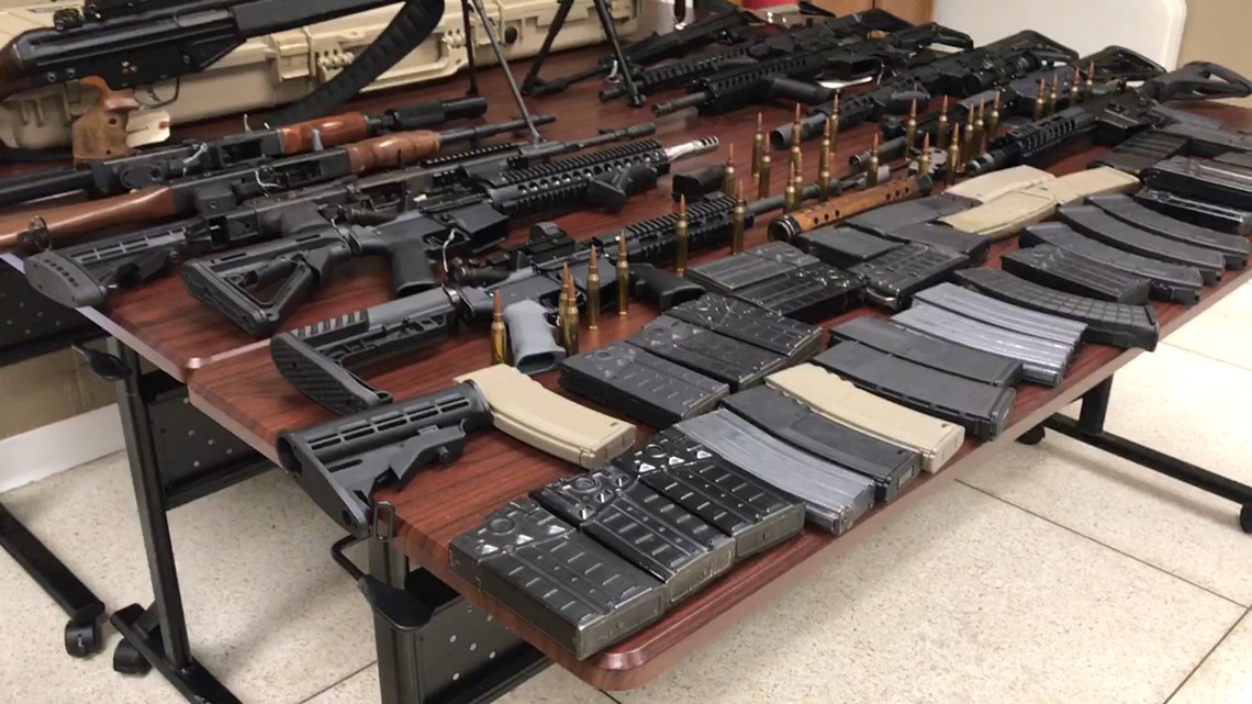 Deputy finds 14 high caliber weapons during traffic stop near Orange ...