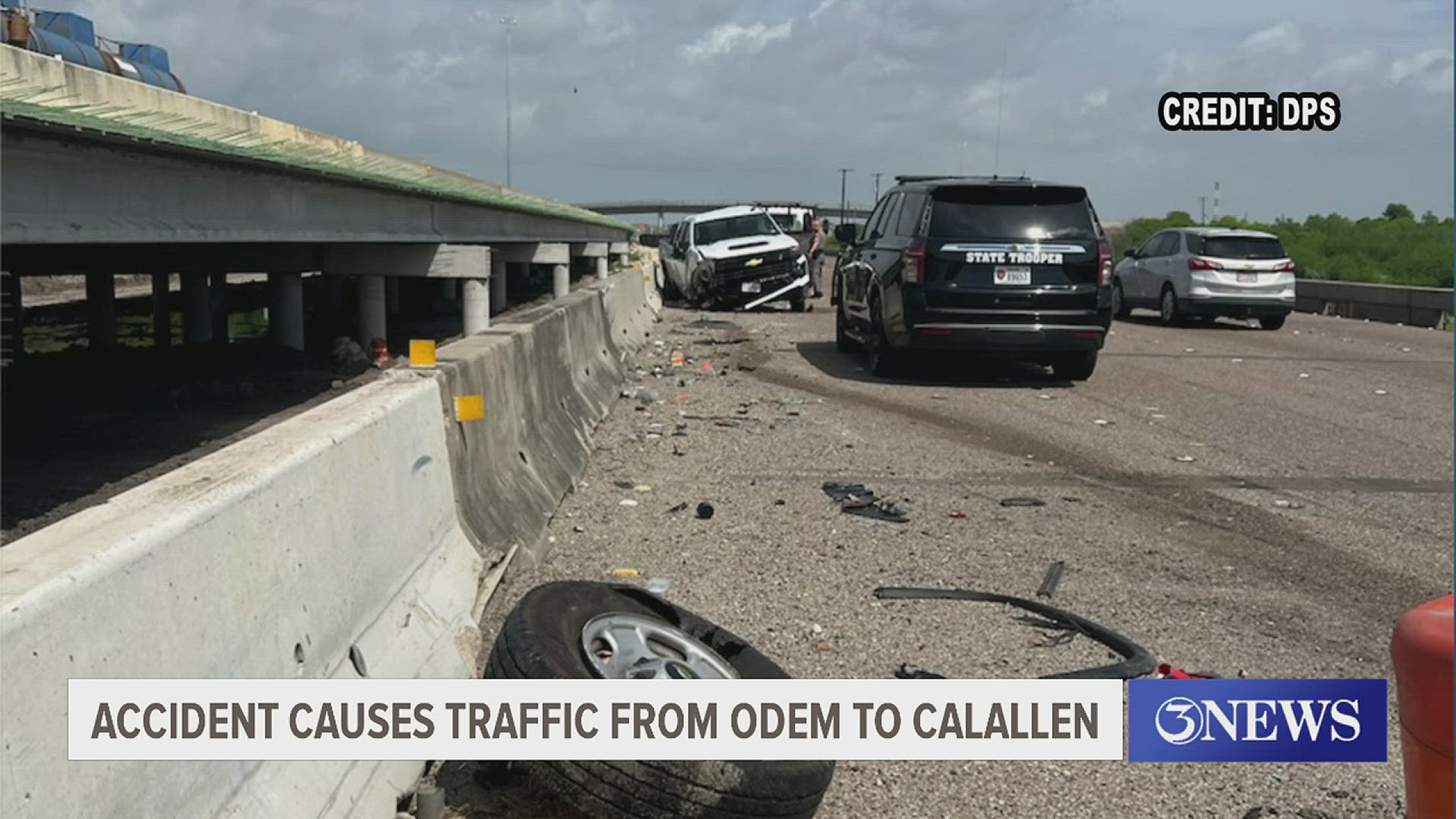 Update: Traffic moving along IH-37 after distracted driver hits trucker ...