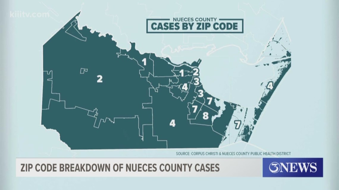 COVID-19 by zip code in Nueces County | kiiitv.com