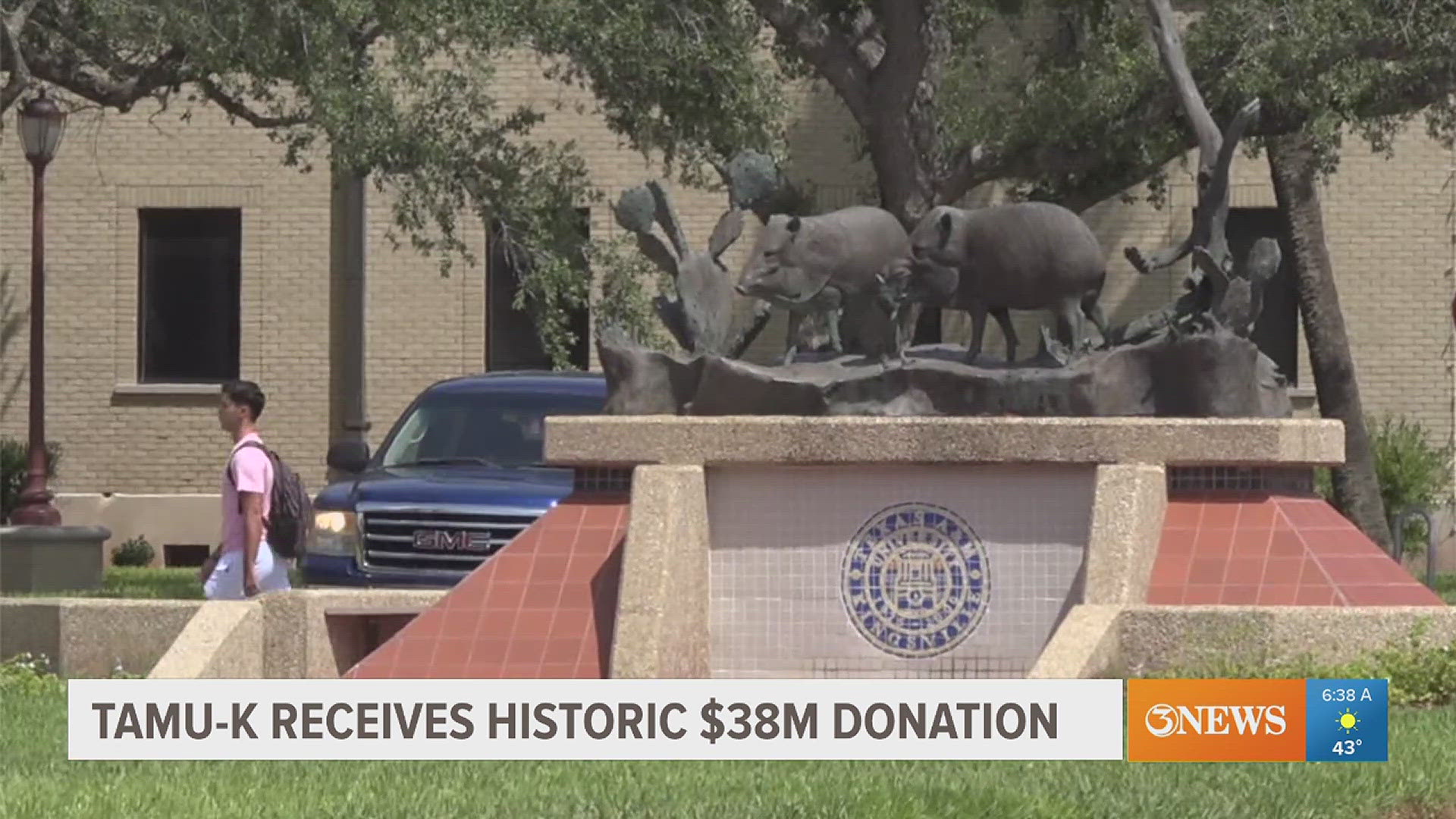 TAMUK donation and new mascot family | kiiitv.com