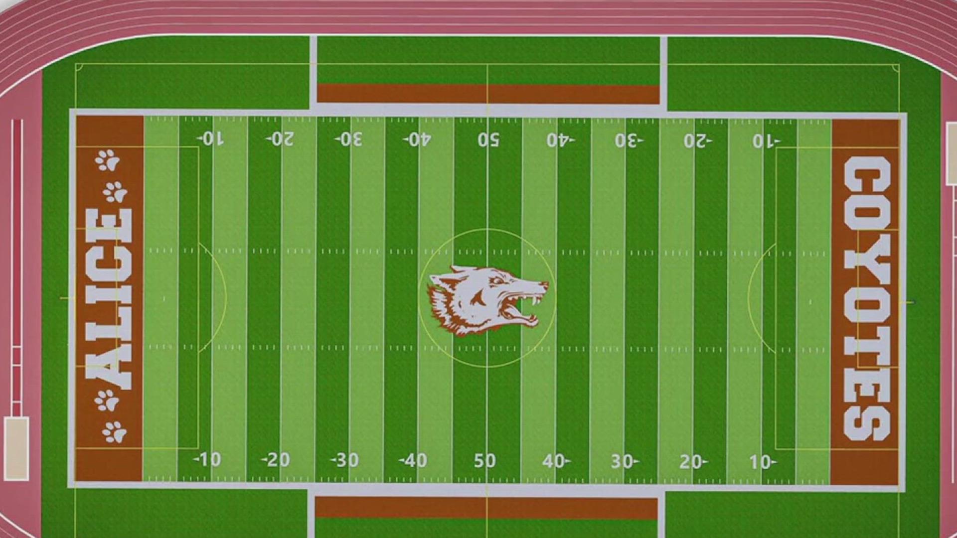 Alice's new Memorial Stadium getting new end zone, center field designs ...