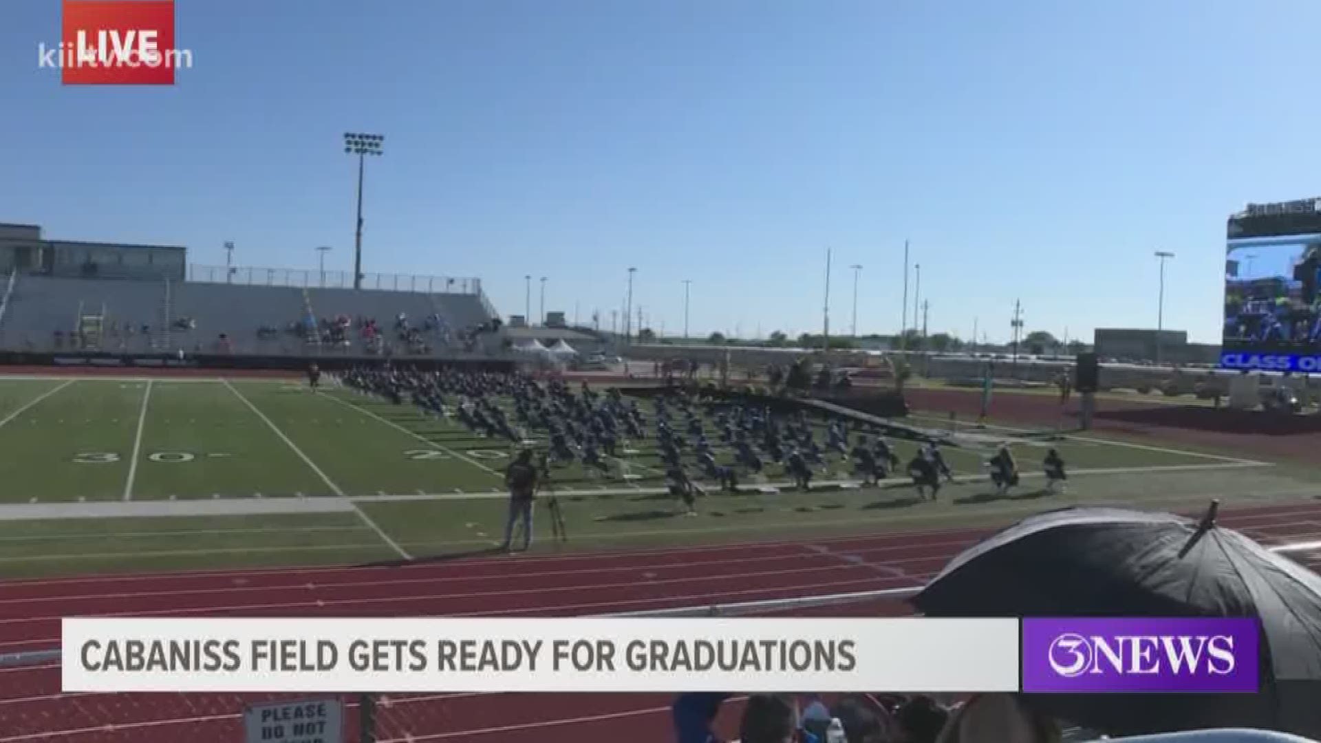 Safety guidelines for graduation ceremonies at Cabaniss Field | kiiitv.com