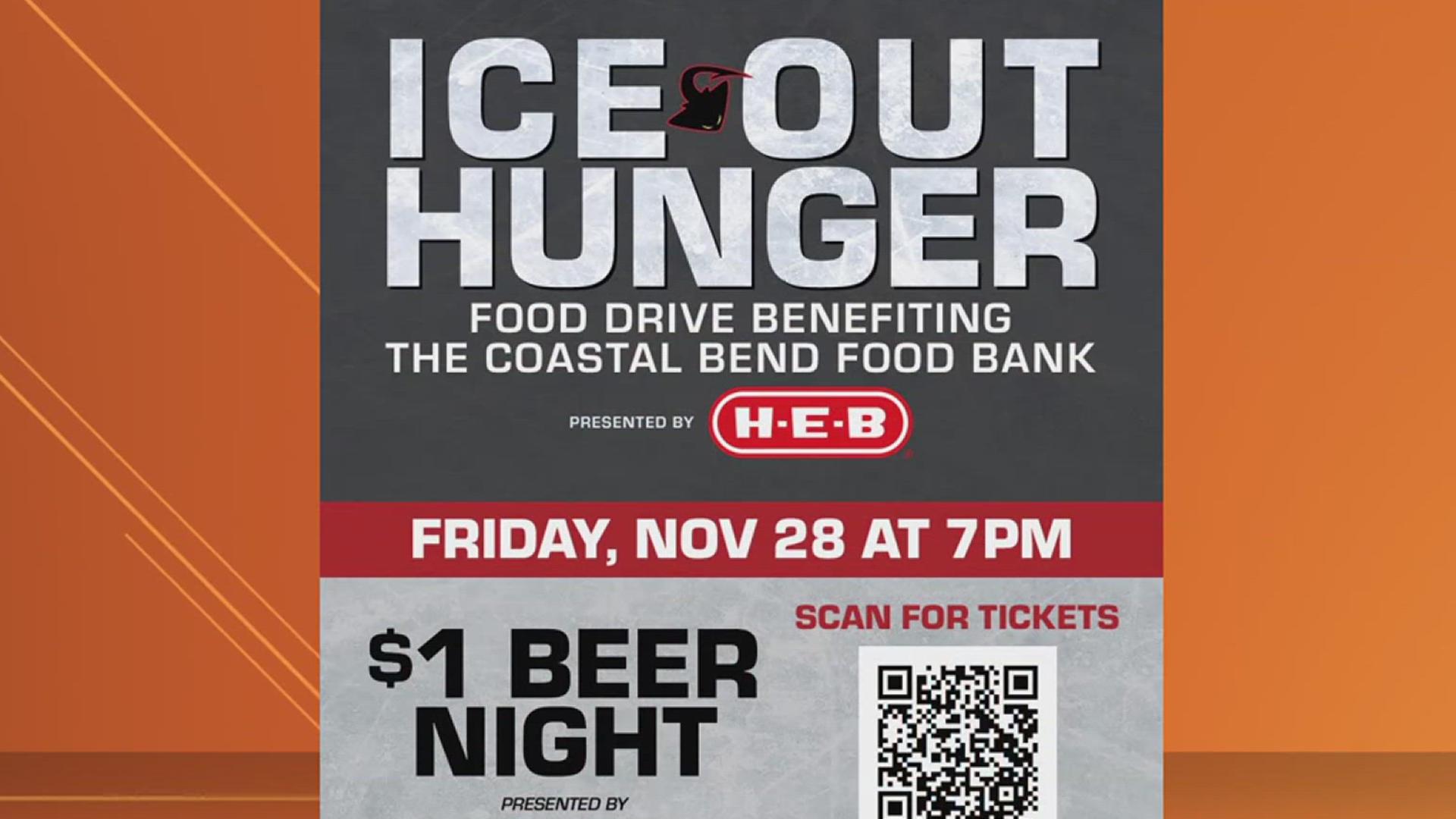 Corpus Christi IceRays launch ‘Ice Out Hunger’ food drive to support ...