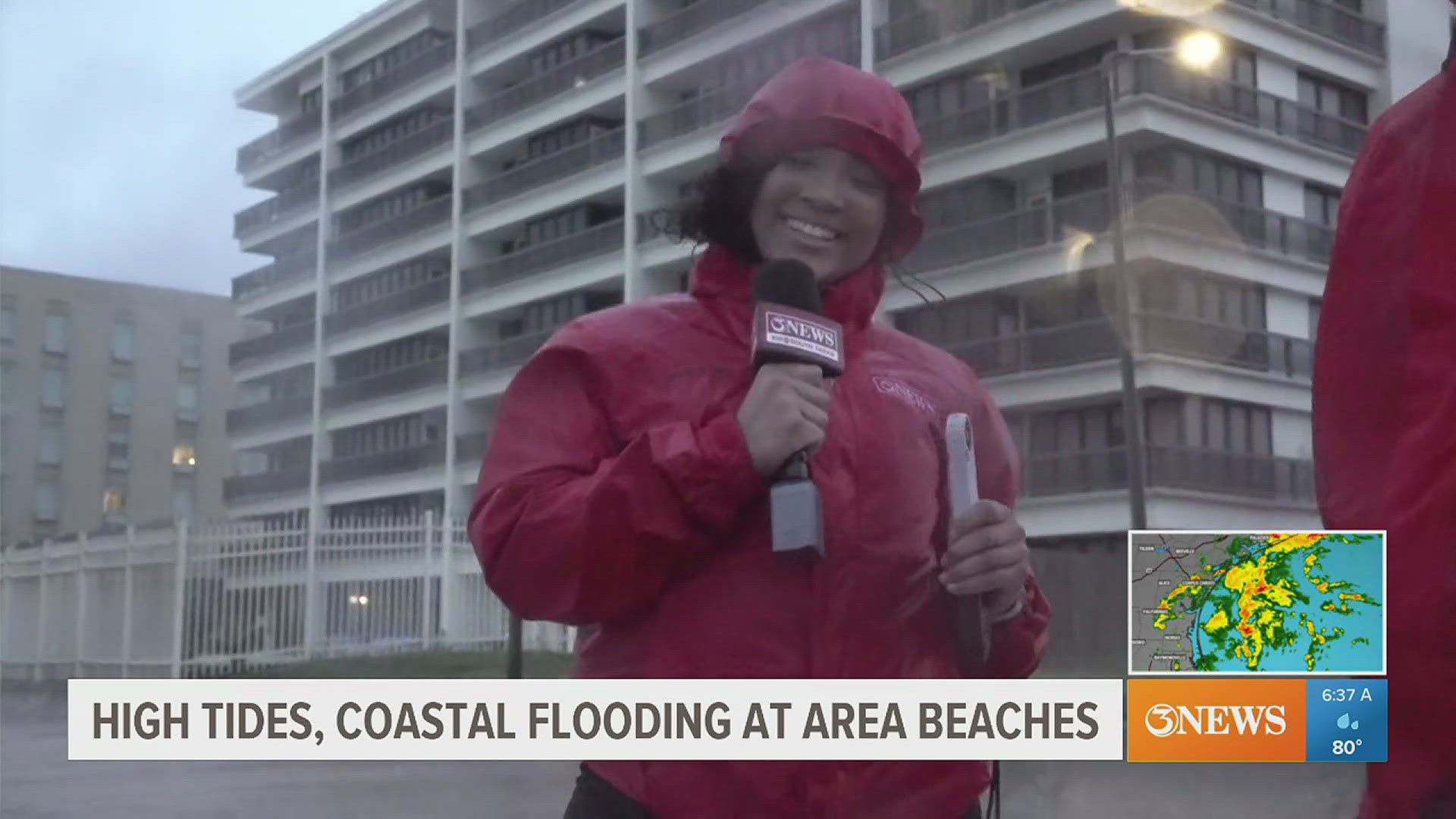 Meteorologist Faith Colbert loses lashes in storm winds | kiiitv.com