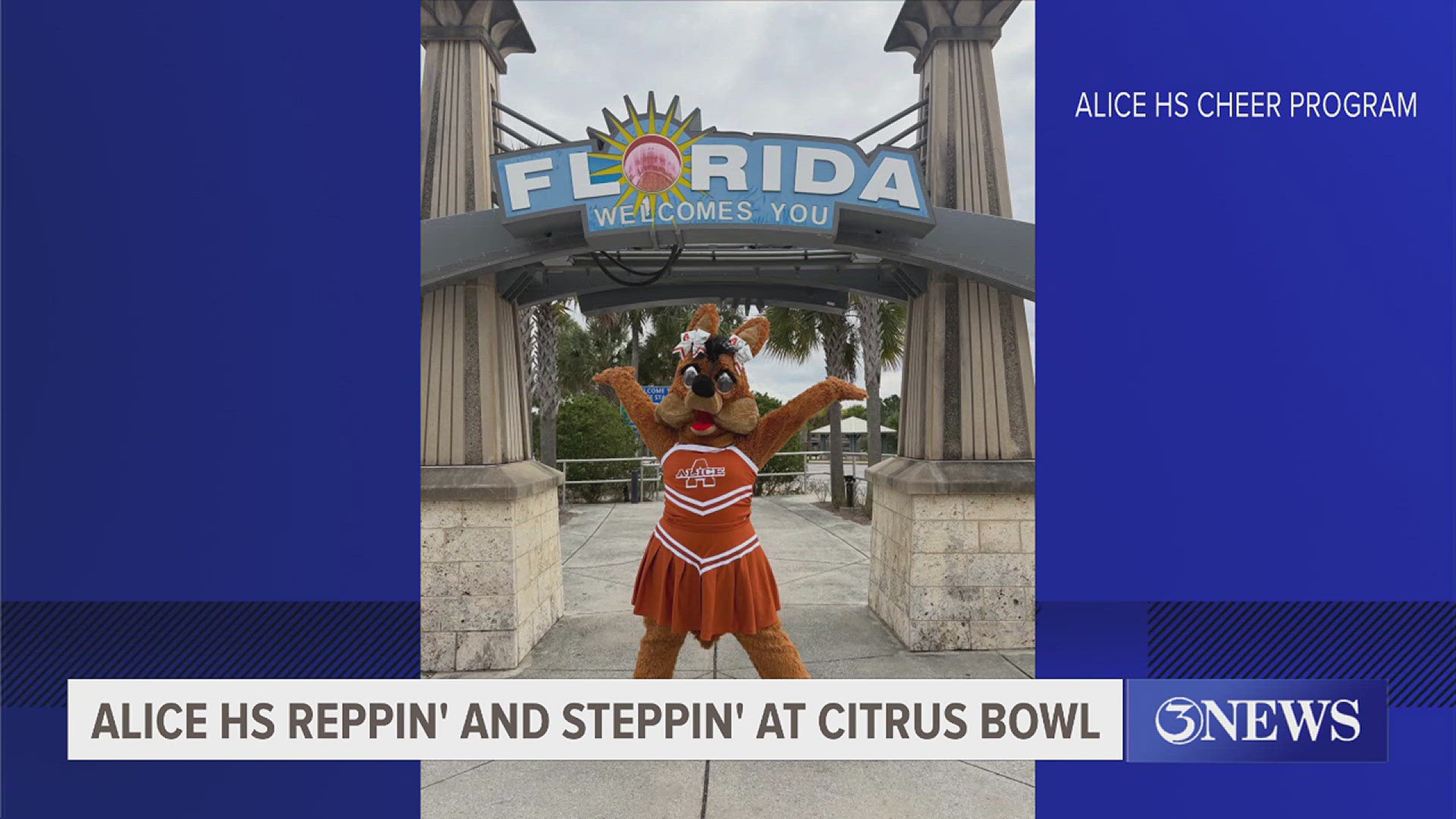 Alice High School’s C-J Coyote takes the national stage at the Cheez-It ...