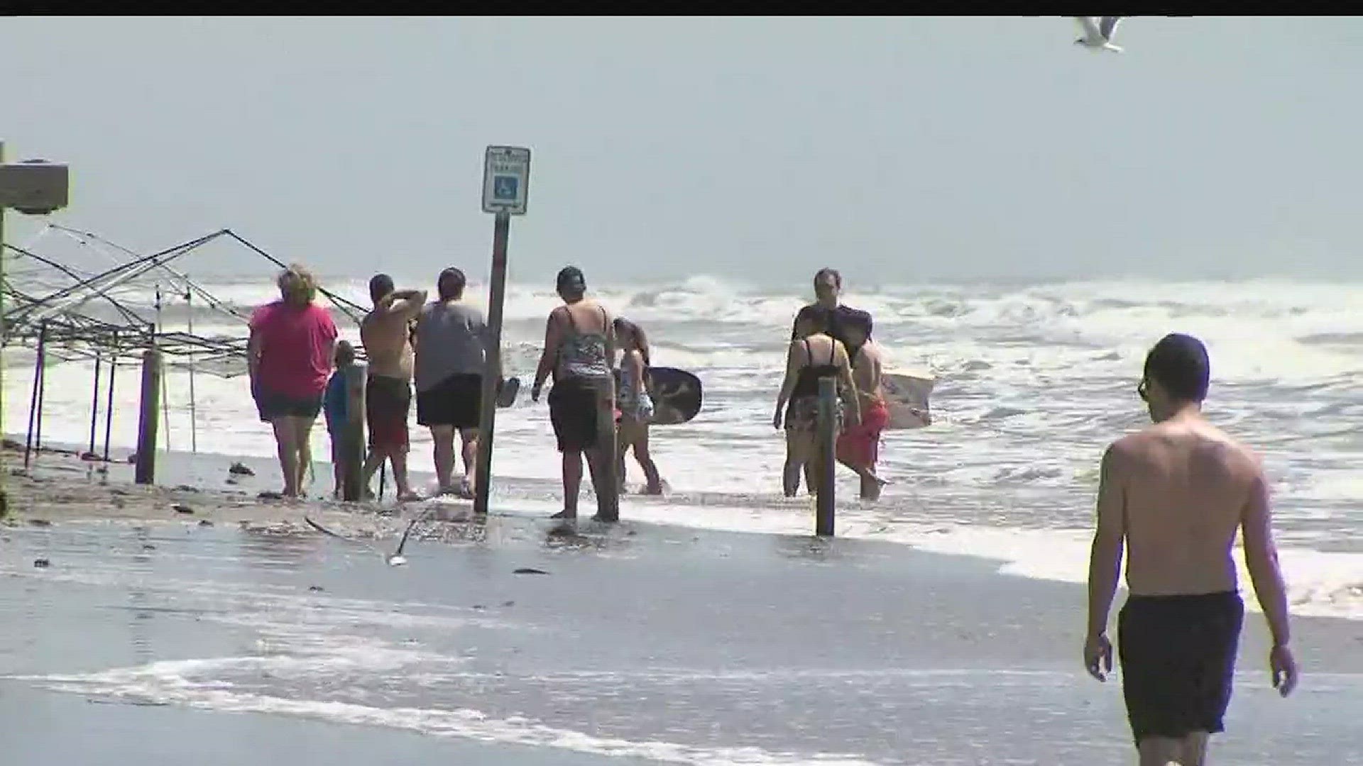 Extreme high tides at Coastal Bend beaches due to tropical storm ...