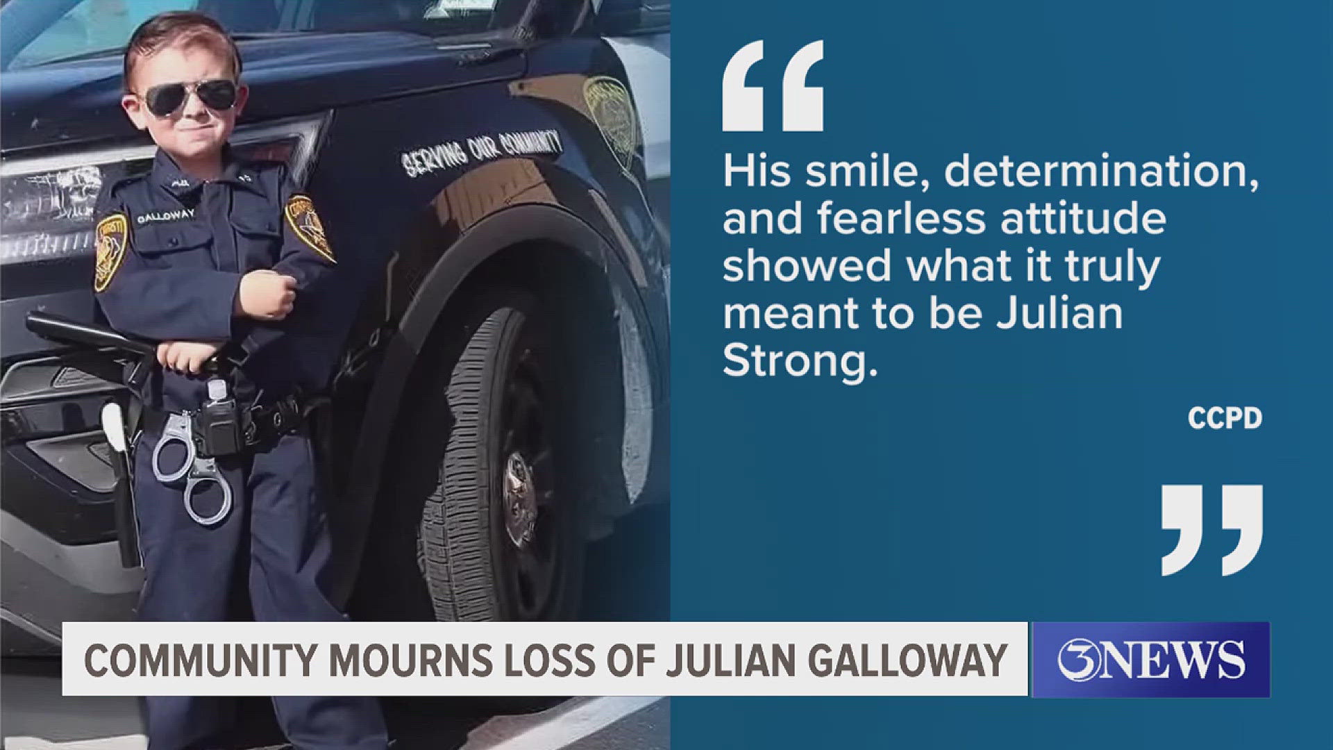 Community remembers Julian Galloway, an officer’s brave boy and ...