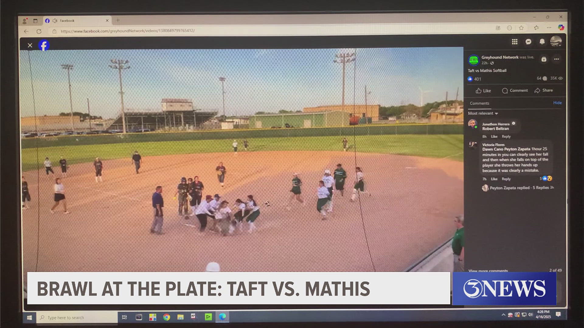 UIL announces Taft-Mathis softball brawl punishments | kiiitv.com