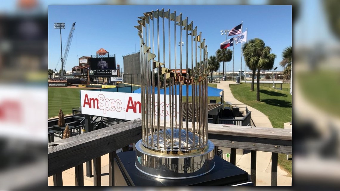 2017 World Series trophy on display at Whataburger Field | kiiitv.com