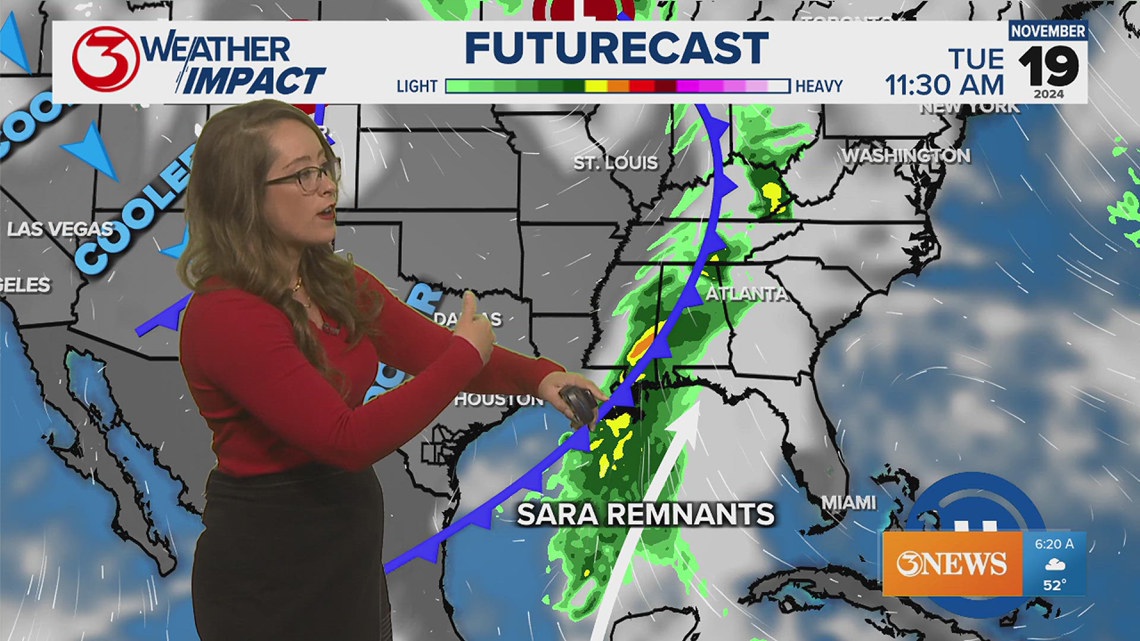 Tropical Storm Sara remnants to enter Gulf of Mexico | kiiitv.com