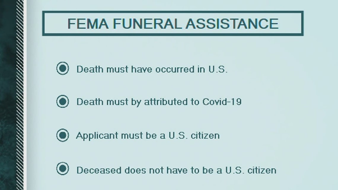 Funeral help from FEMA for COVID-19 victims | kiiitv.com