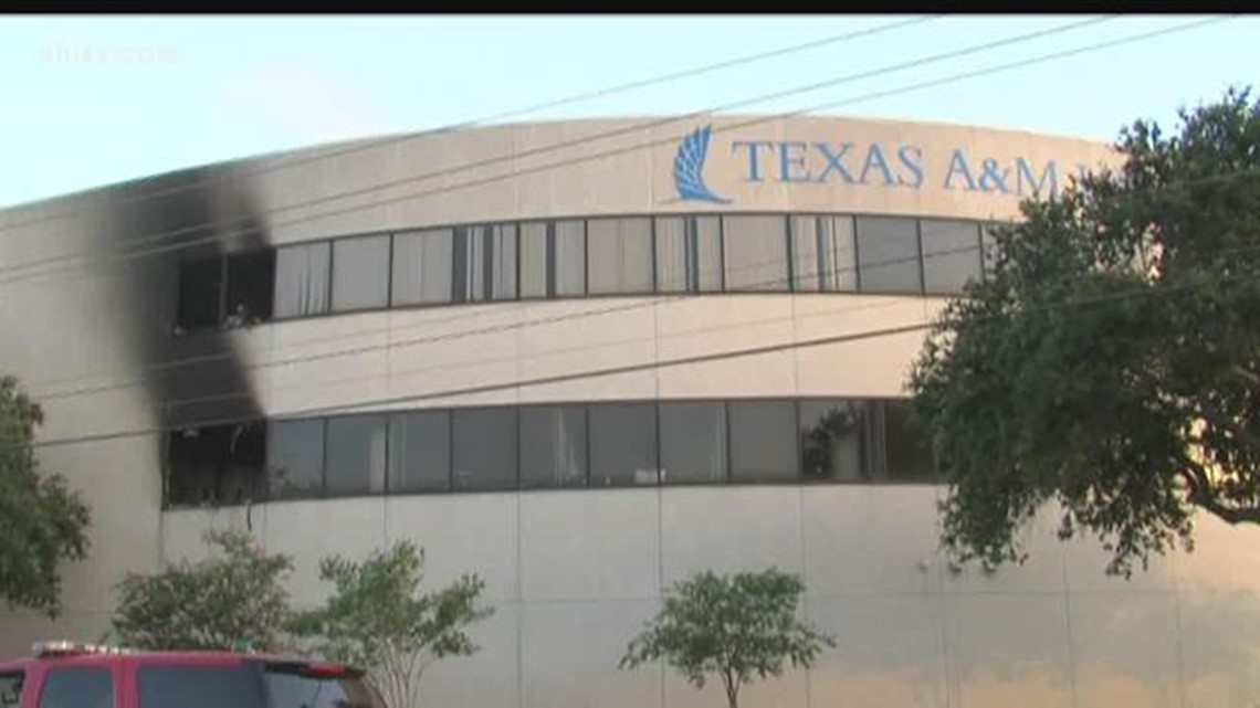 Flames destroy offices at TAMUCC building | kiiitv.com