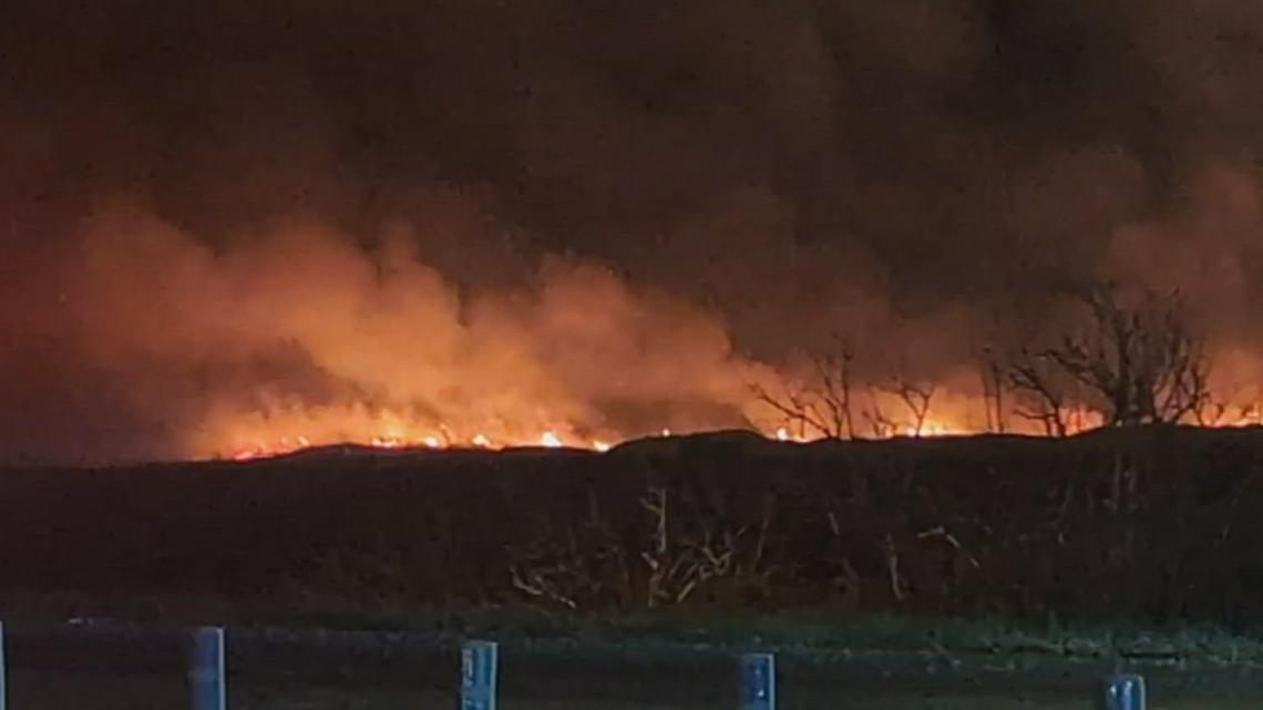 Large brush fire Saturday burns at least 50 acres near Zahn Road ...