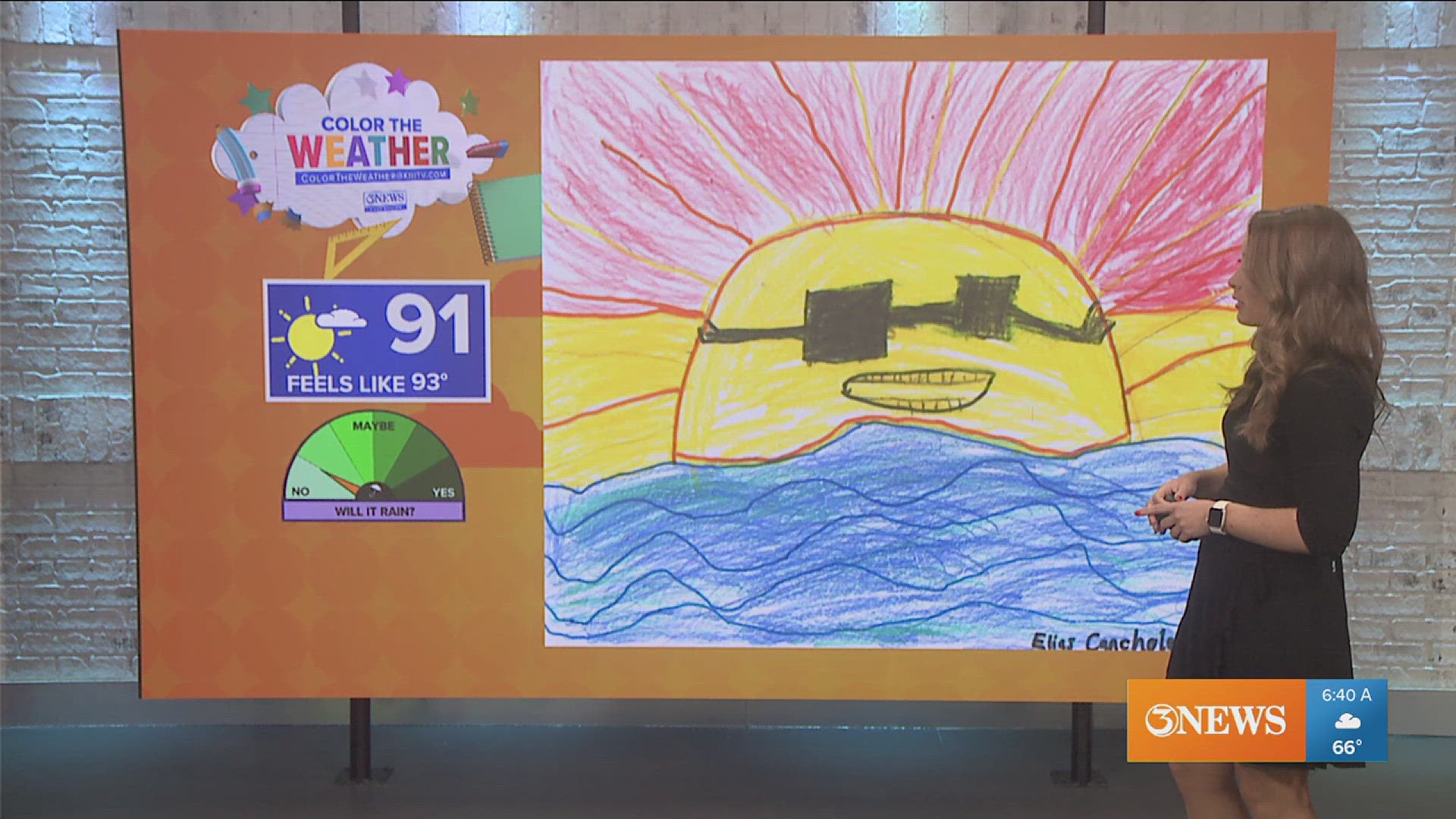 'Ray of Sunshine' in the Coastal Bend this morning as we Color the Weather with Meteorologist ...