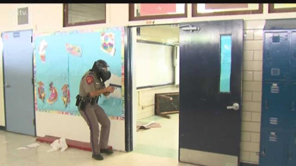 CCISD Police Officers train DPS Troopers in active shooter situation ...