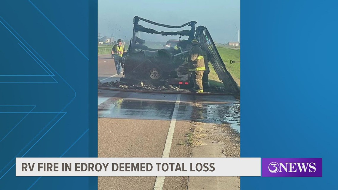 RV a total loss after fire in San Patricio County | kiiitv.com