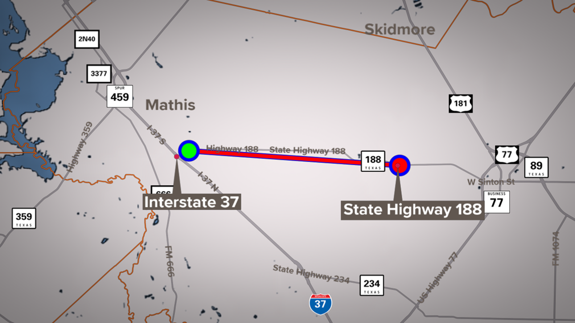 State Highway 188 closed | kiiitv.com
