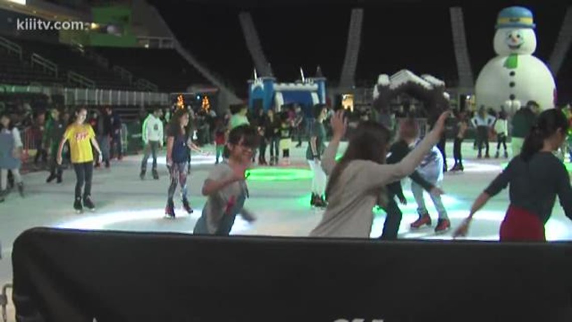Ice skating rink opens to the public at American Bank Center | kiiitv.com