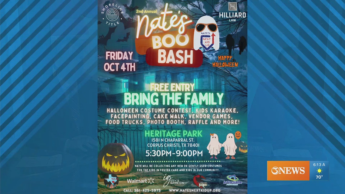 Nate's Boo Bash! to help foster kids get ready for Halloween | kiiitv.com