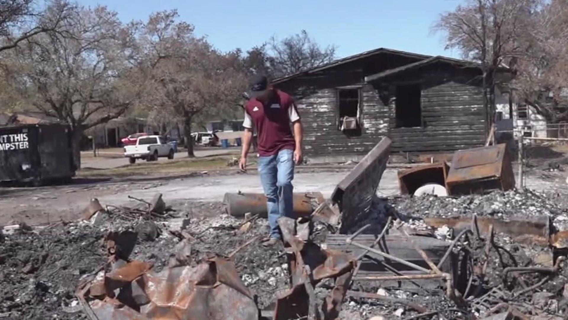 Sinton brothers help support each other after Welder Fire burned down ...