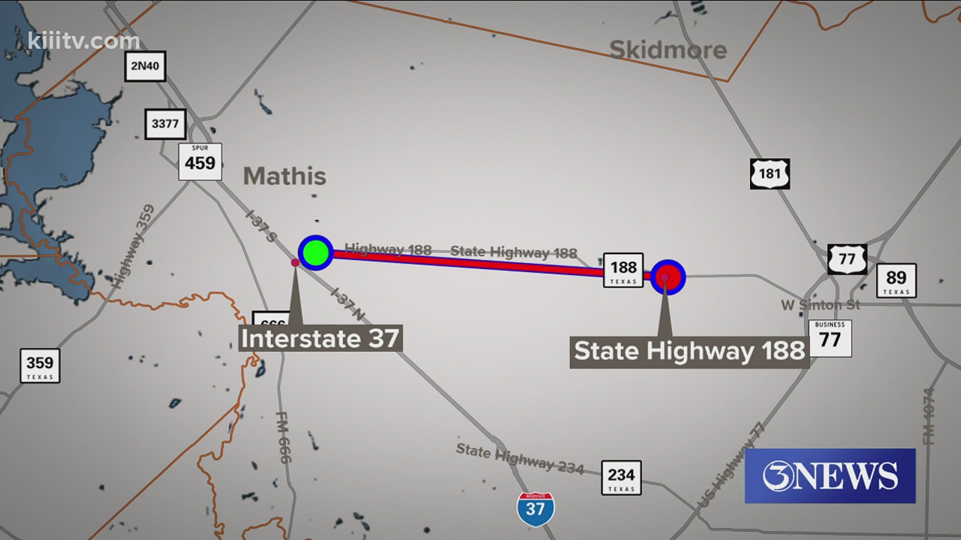 State Highway 188 closed | kiiitv.com