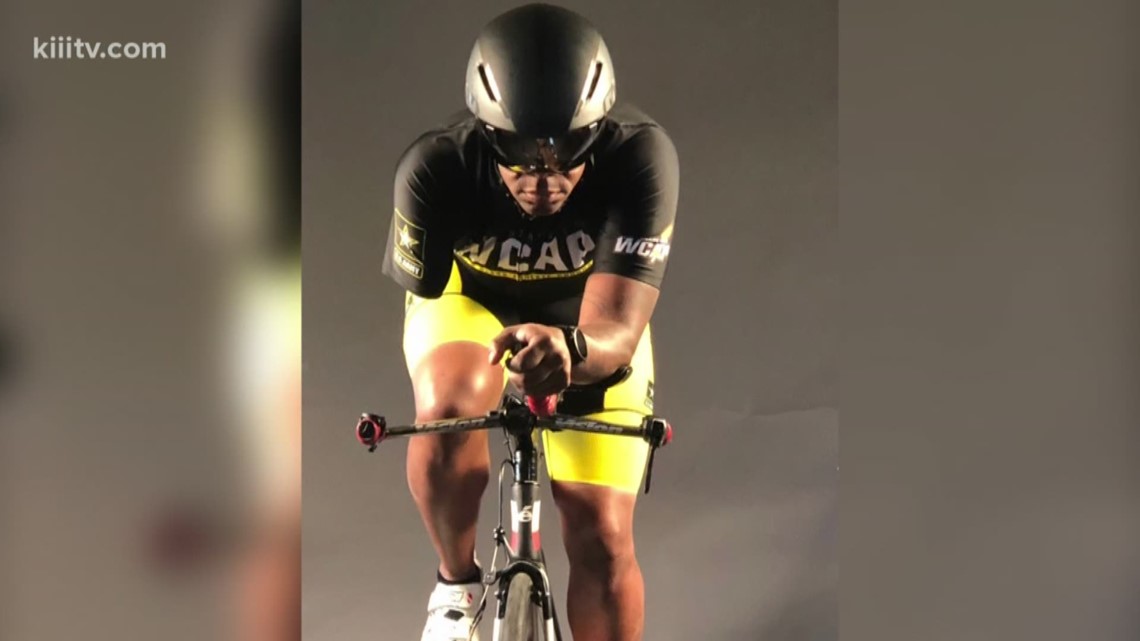 Man doesn't let challenges stop him from completing a triathlon ...