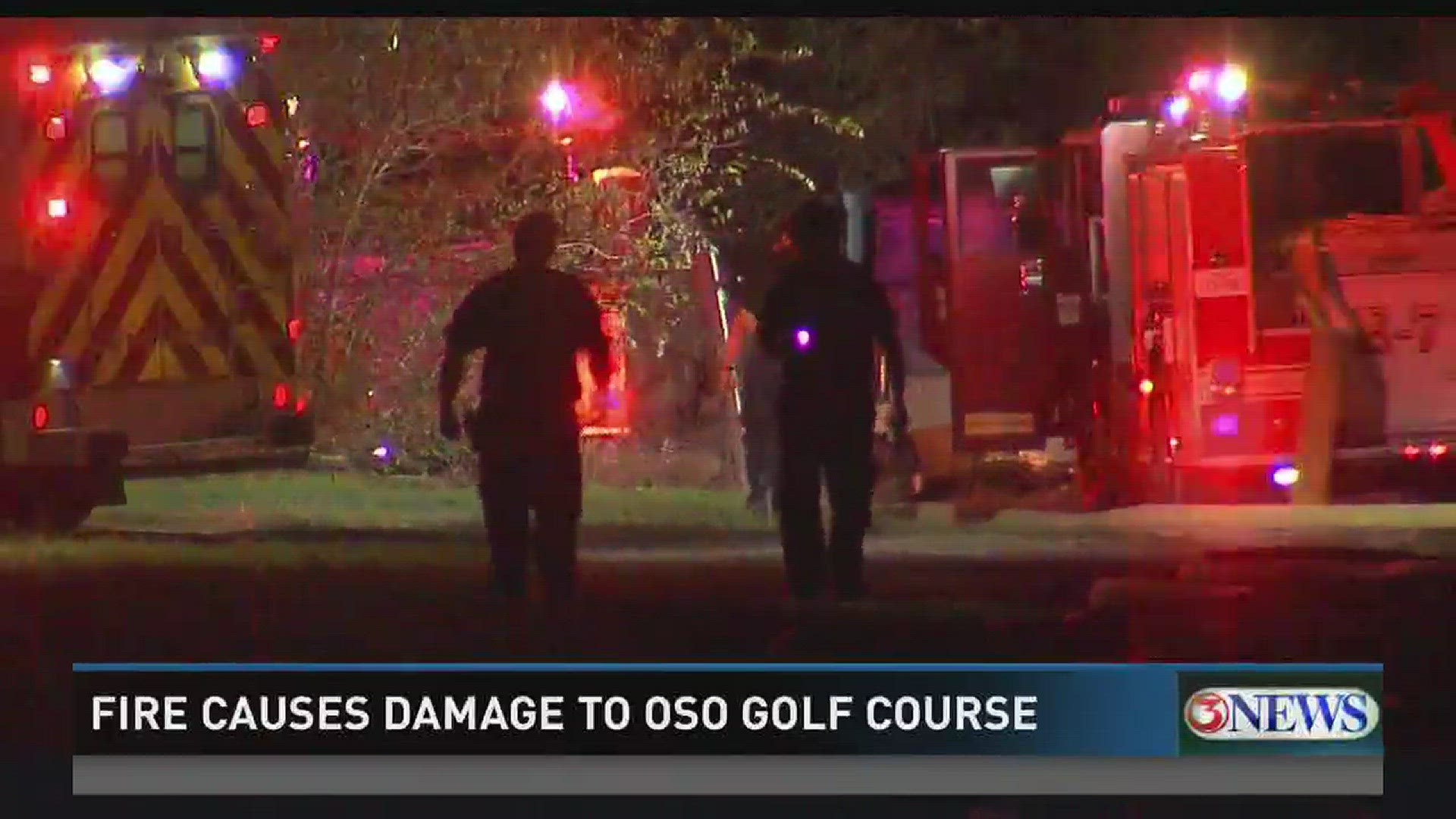 Fire damages golf cart shed at Oso Golf Course | kiiitv.com