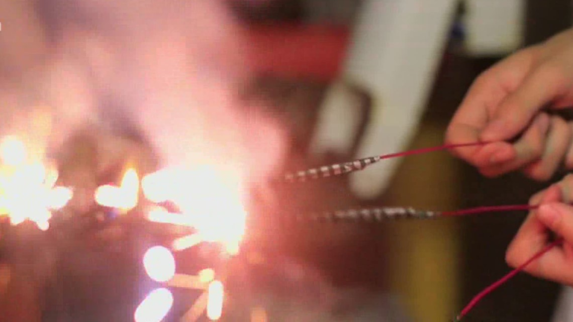 Possible dangers even when handling the smallest of fireworks this ...